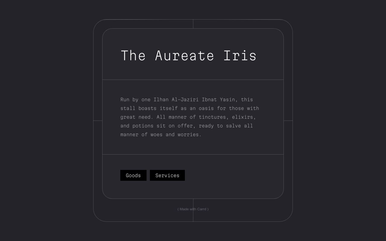 The Aureate Iris